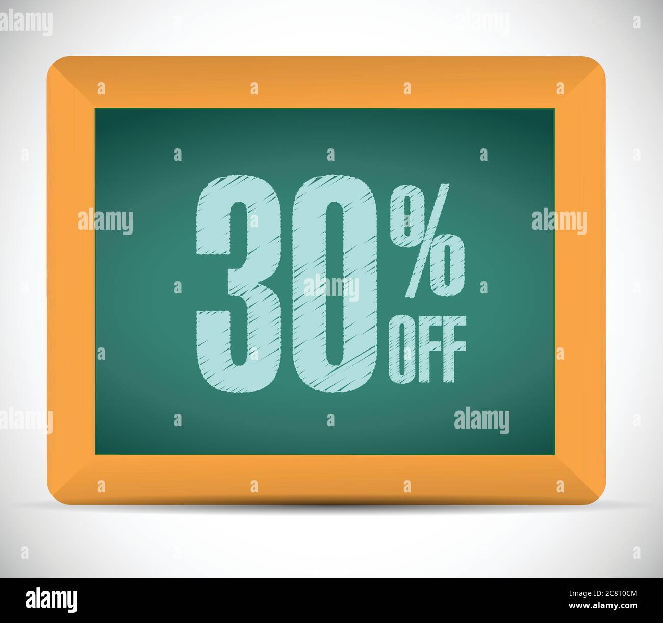 30 percent discount message illustration design over a white background ...