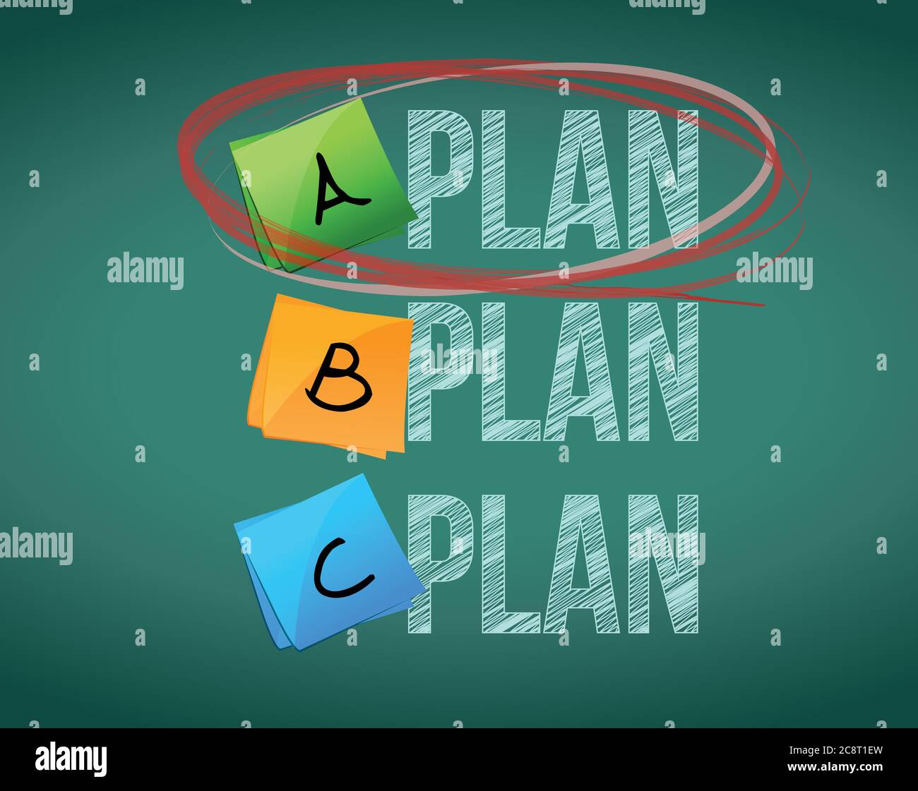 Plan a selection illustration design over a chalkboard background Stock ...