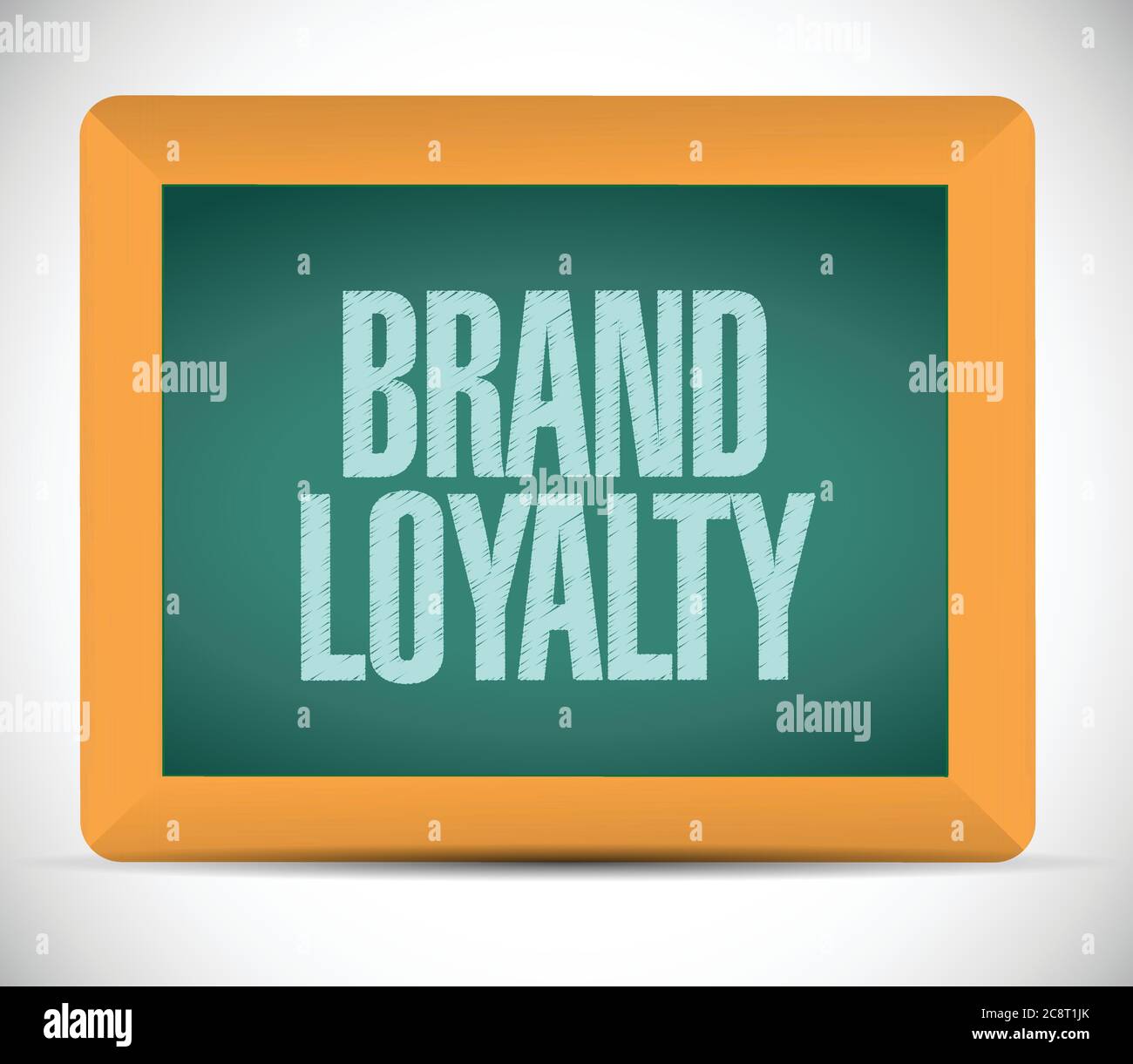 Brand loyalty message illustration design over a white background Stock ...