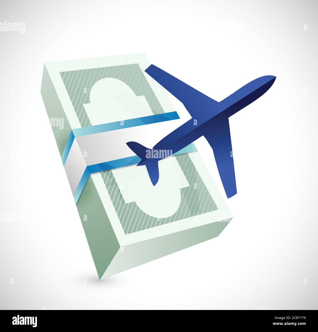 Travel cost illustration design over a white background Stock Vector ...