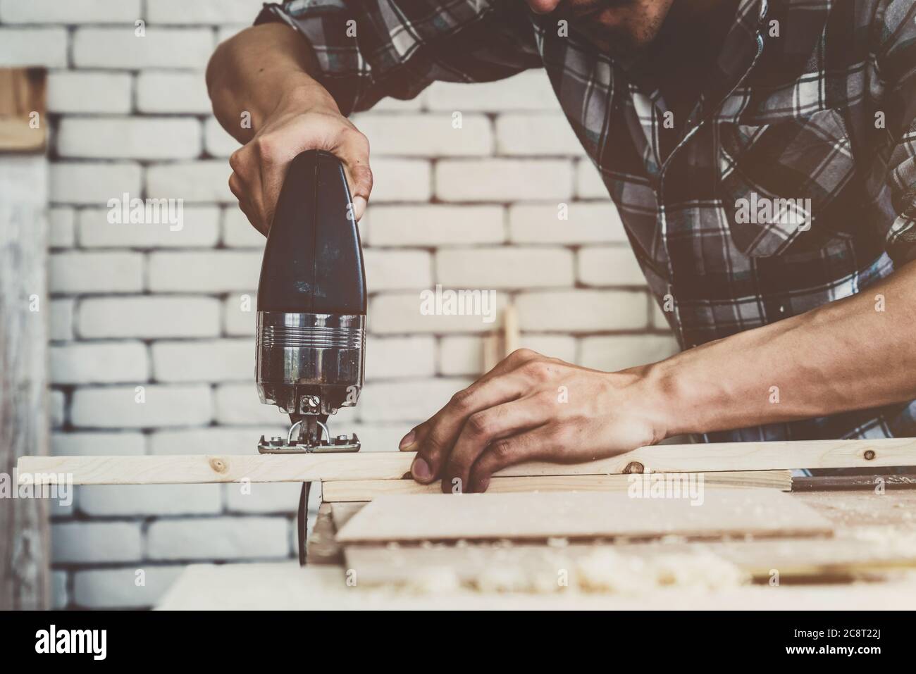 Wood Cutting Machine High Resolution Stock Photography and Images - Alamy