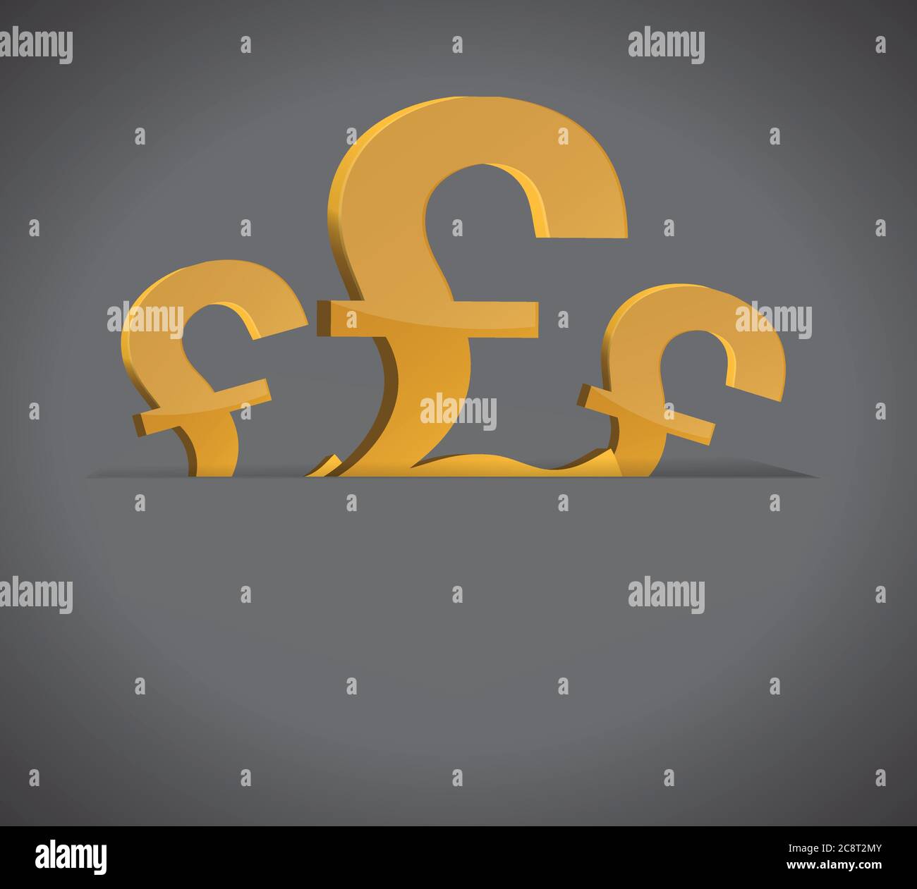 Pound symbols and pocket illustration design over a grey background ...