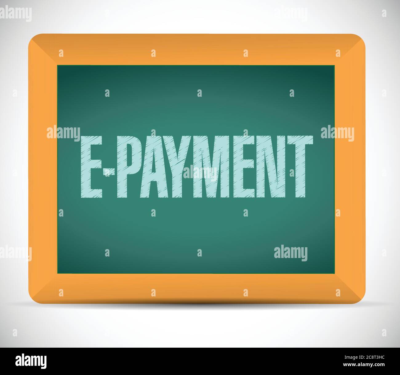 E payment on board. illustration design over a white background Stock ...