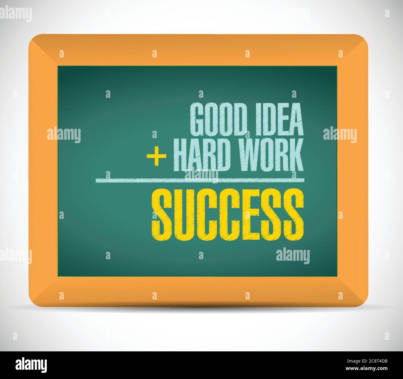 Success equation message illustration design over a white background ...