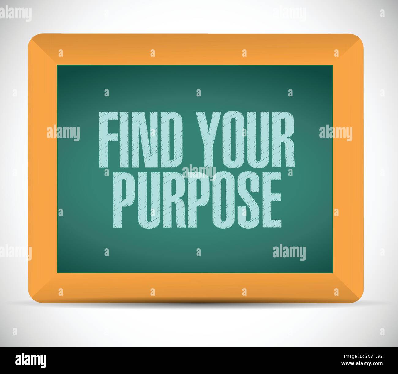 Find your purpose sign illustration design over a white background ...