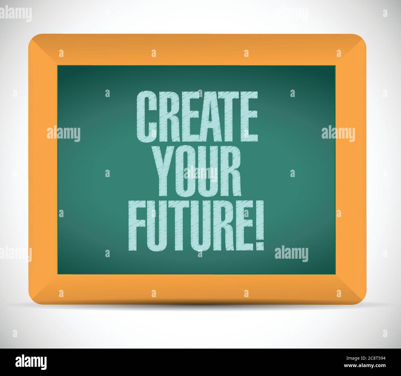 Create your future message illustration design over a white background ...