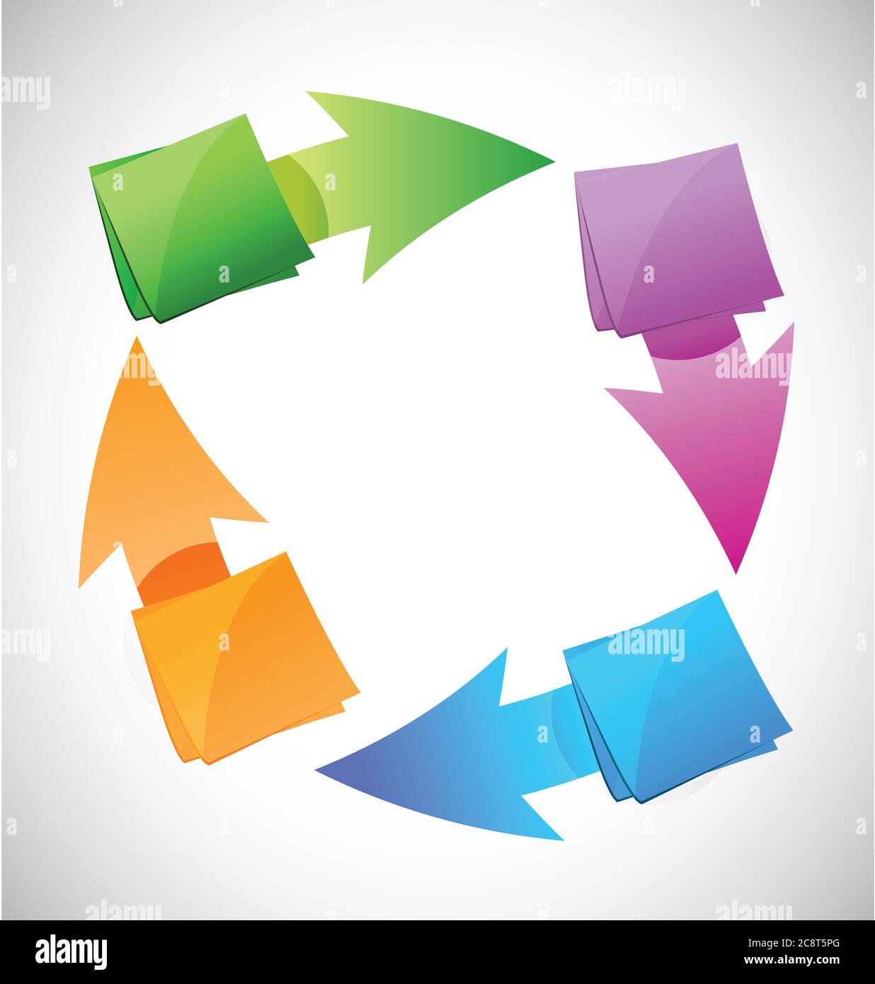 Color posts cycle illustration design graphic over a white background ...