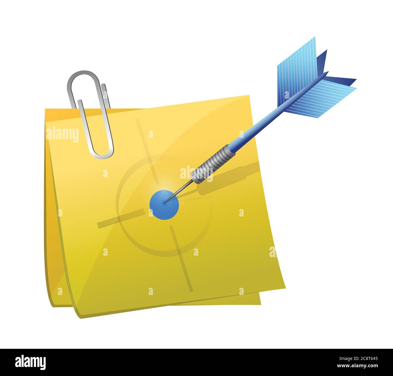 Target post and dart illustration design over white Stock Vector Image ...
