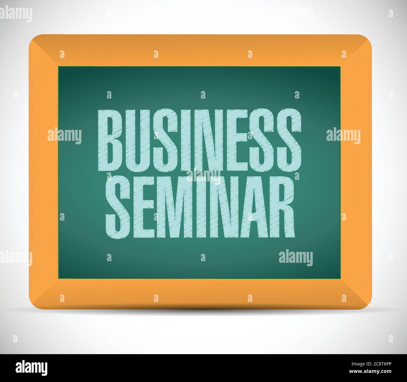 Business seminar sign illustration design over a white background Stock ...