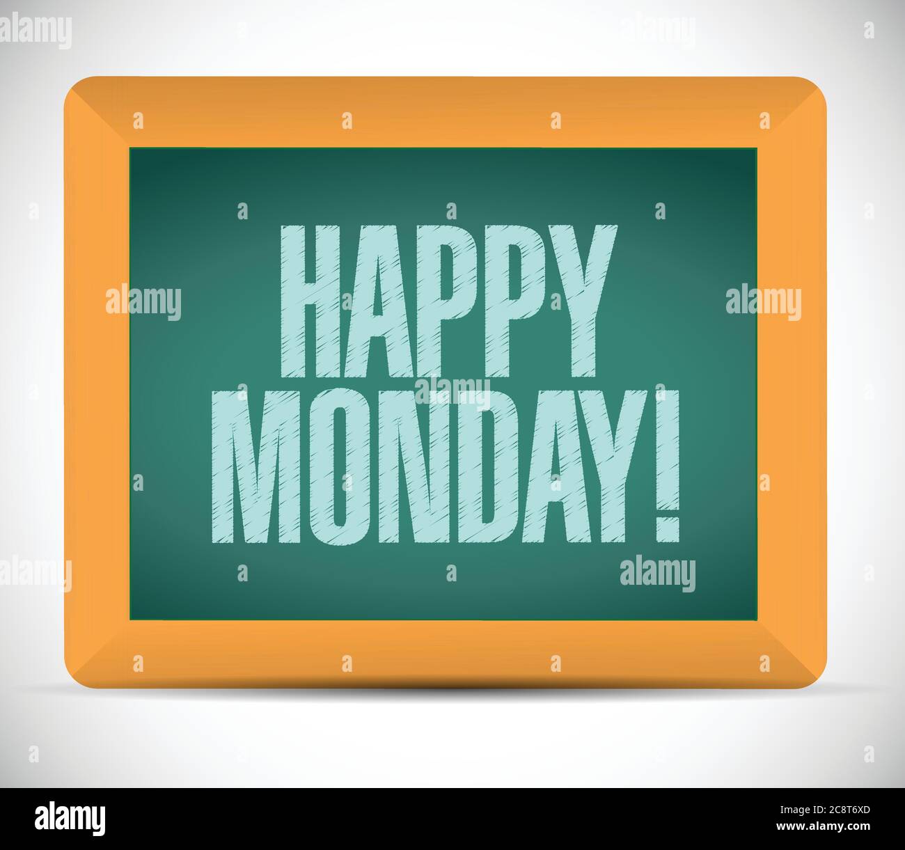 Happy monday sign illustration design over a white background Stock ...
