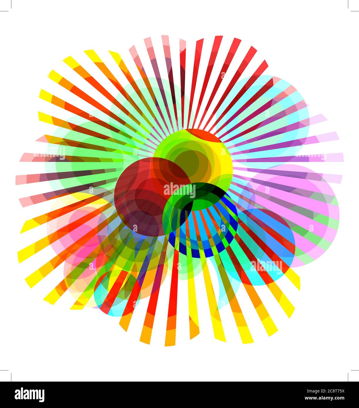 vector illustration of an abstract sunny background Stock Vector Image ...