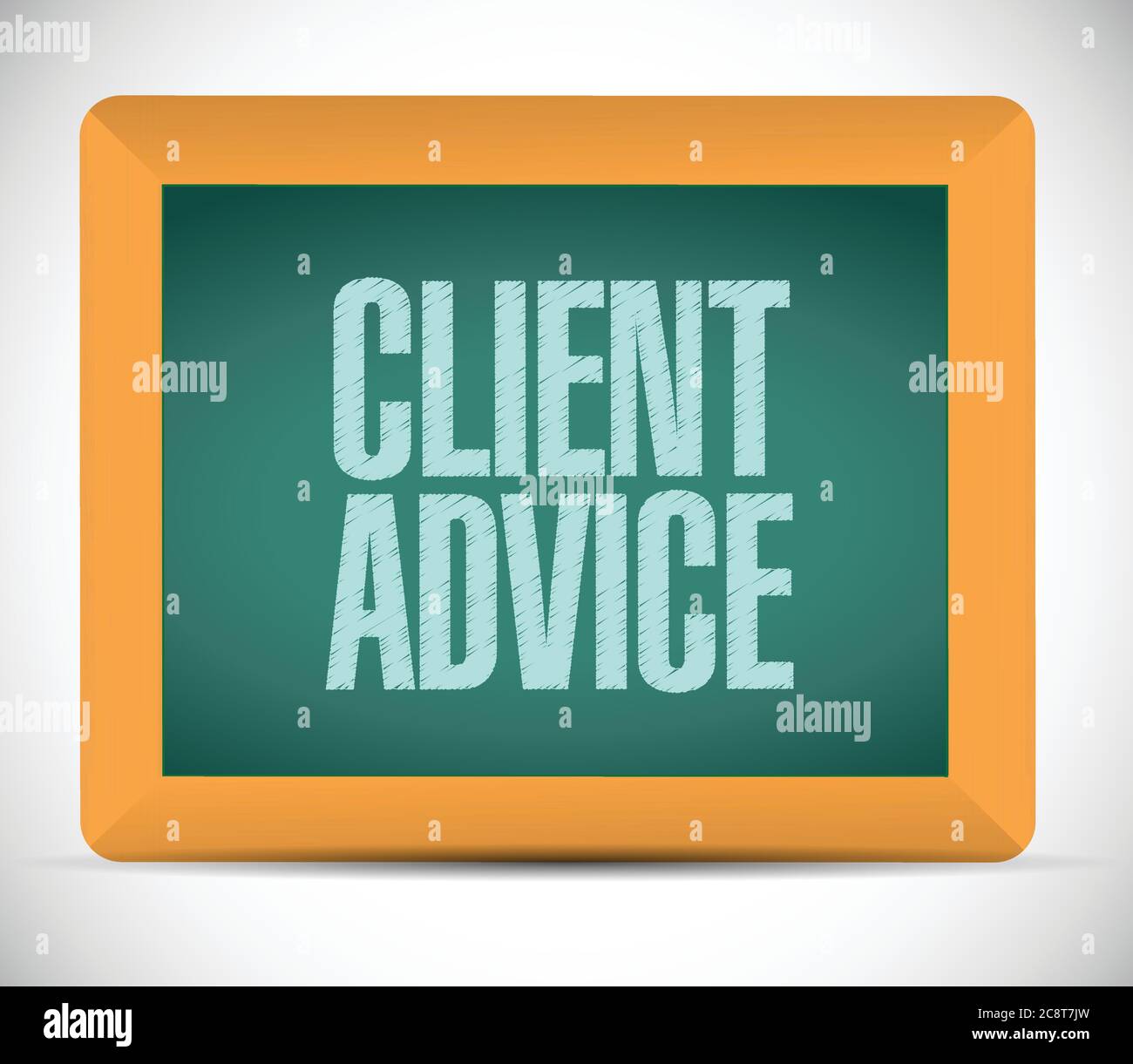 Client advice message board illustration design over a white background ...