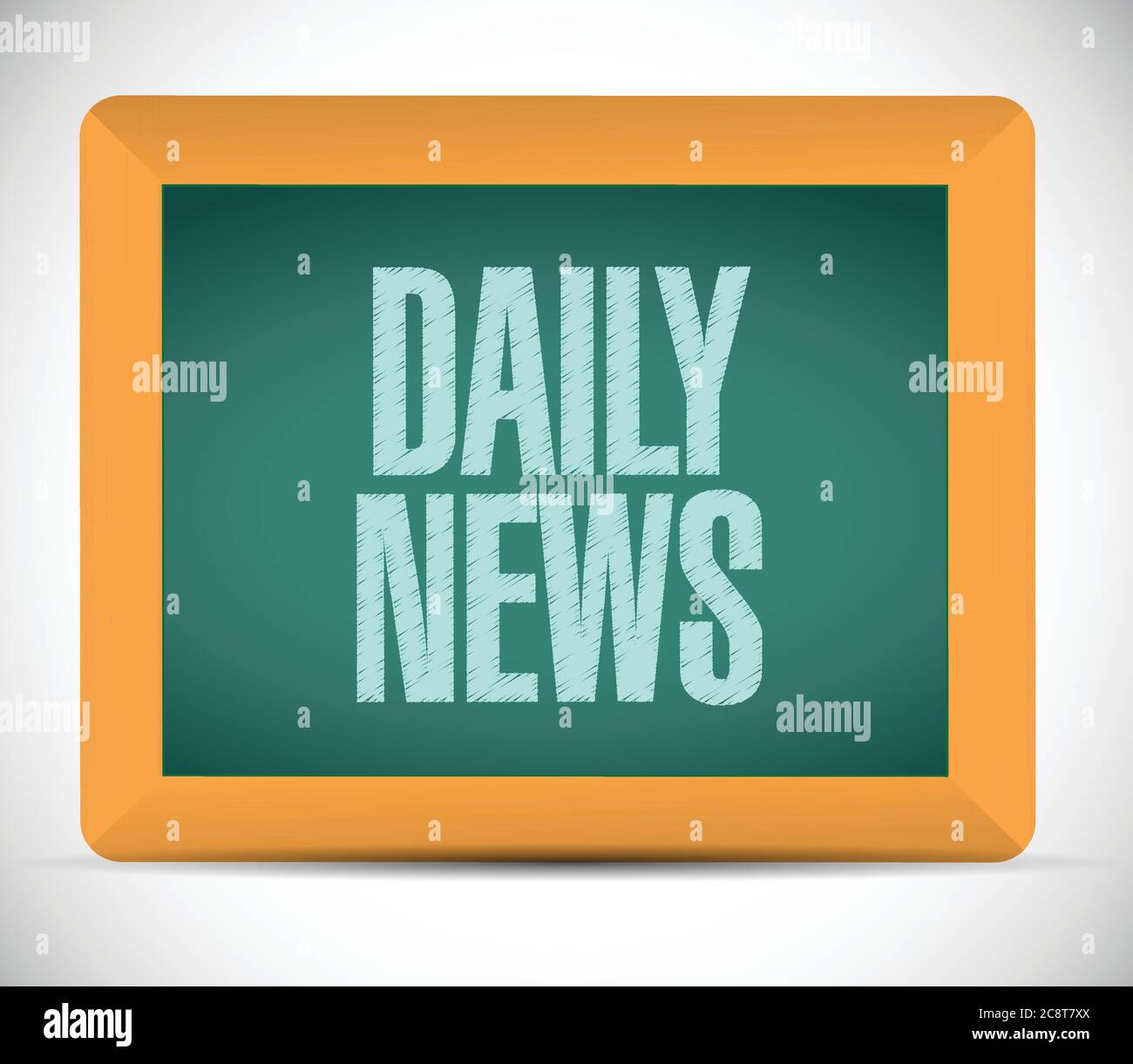 Daily news message illustration design over a white background Stock ...