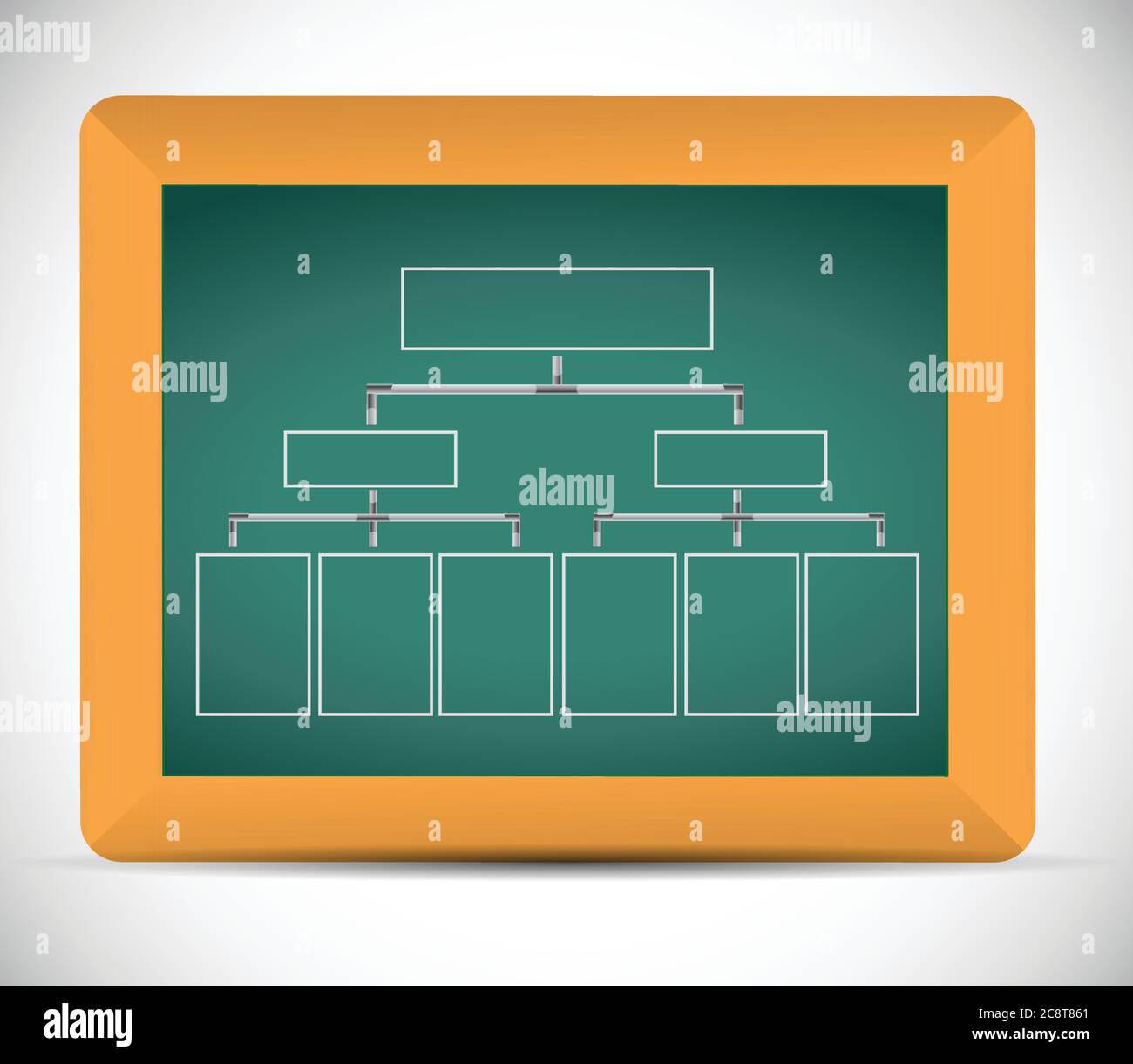 Diagram over a board. illustration design over a white background Stock ...