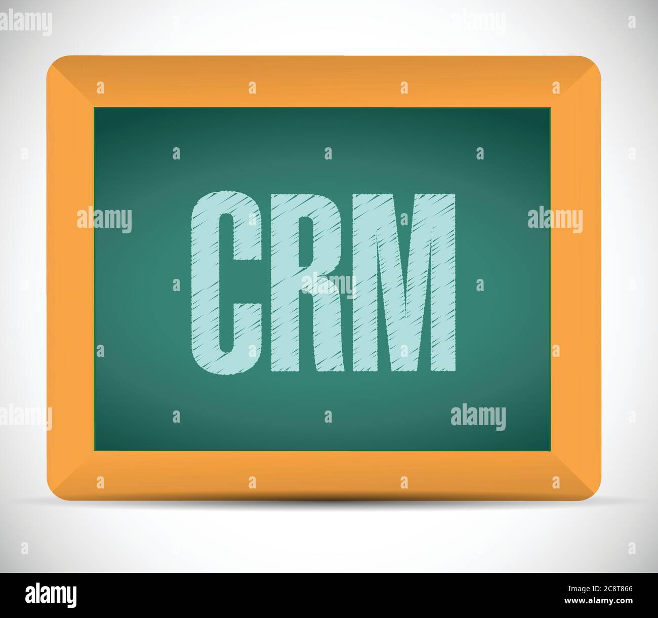 Crm message illustration design over a white background Stock Vector ...