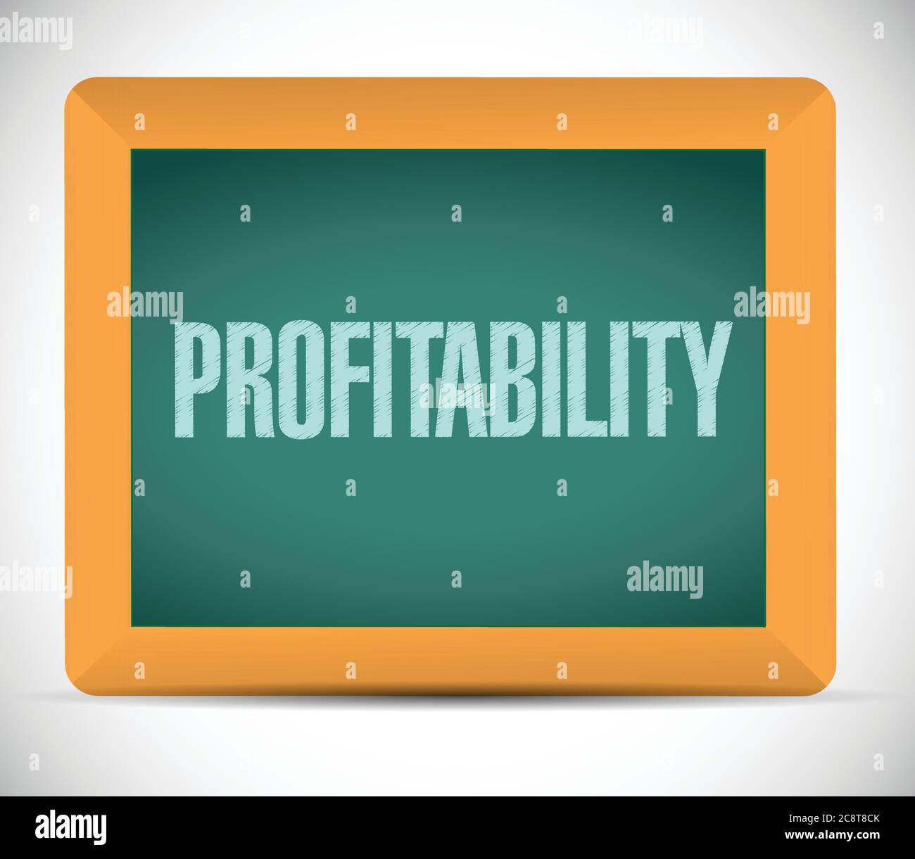 Profitability message illustration design over a white background Stock ...