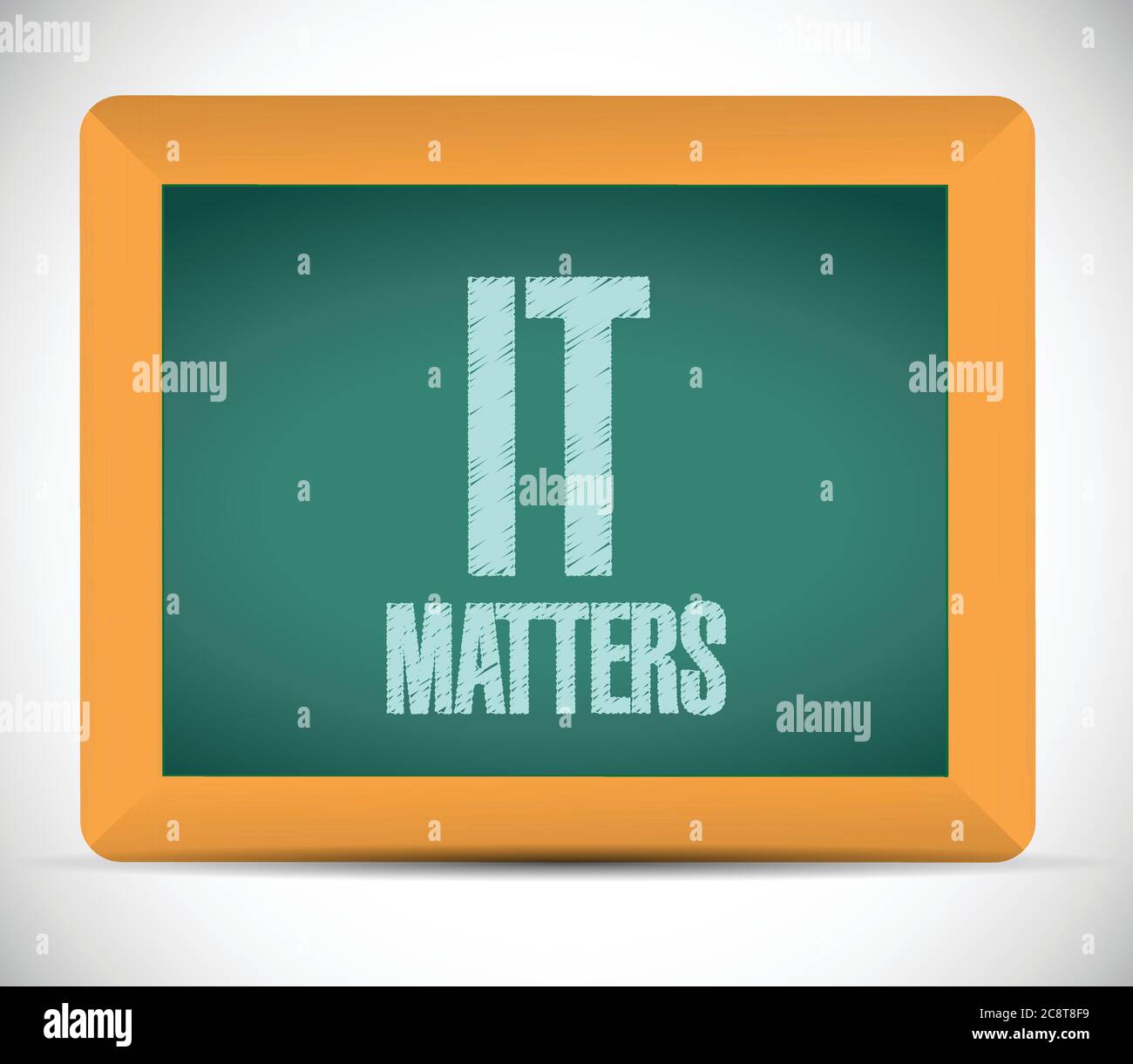 It matters sign message illustration design over a white background ...