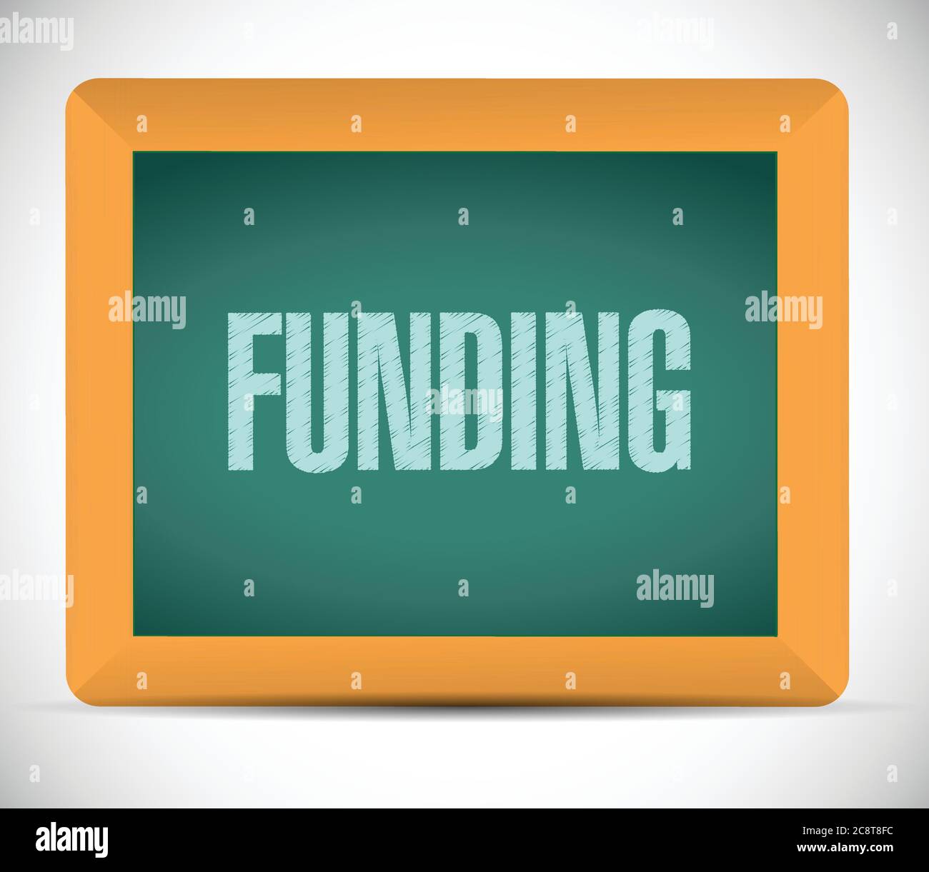 Funding message illustration design over a white background Stock ...