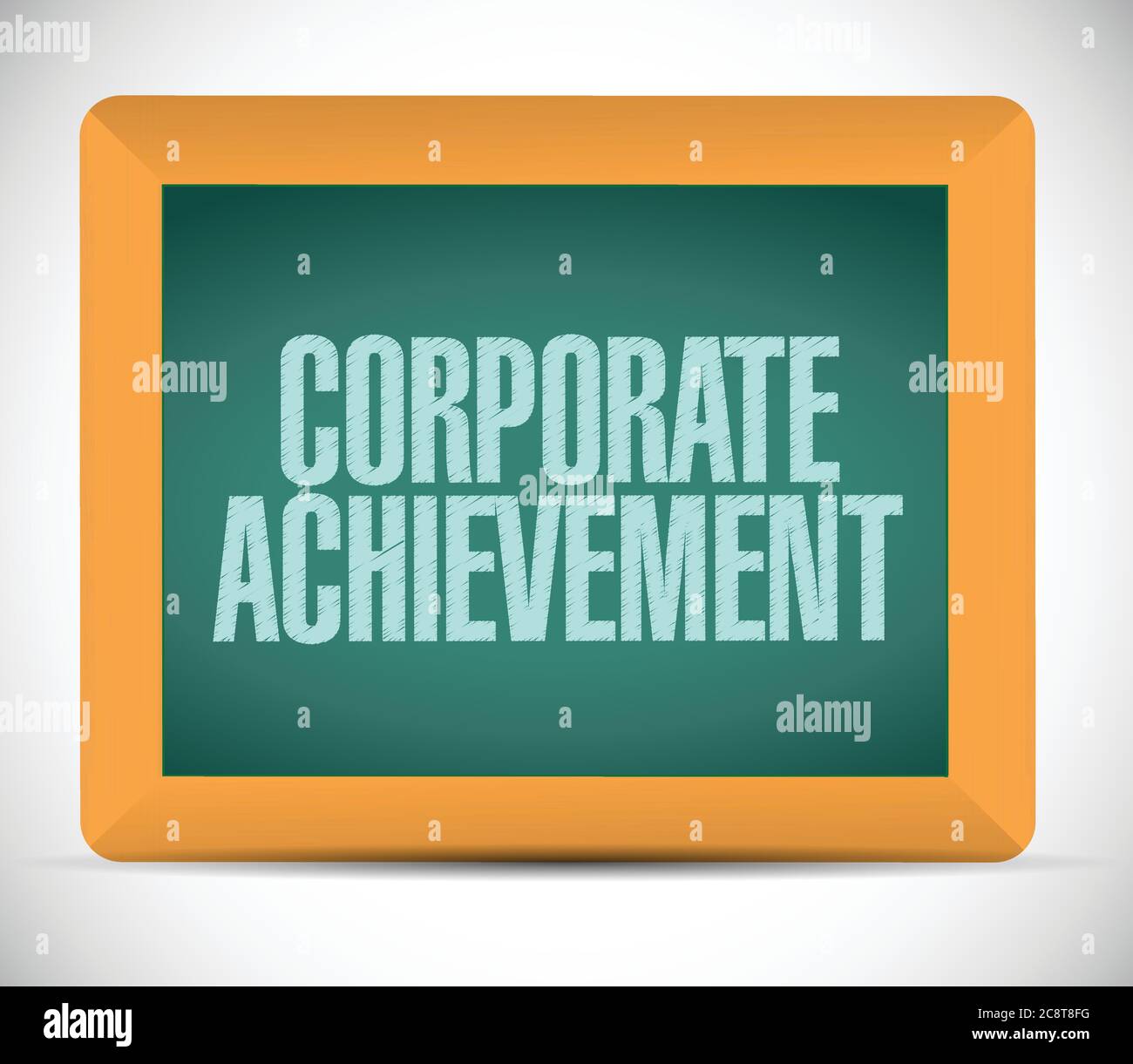 Corporate achievement illustration design over a white background Stock ...