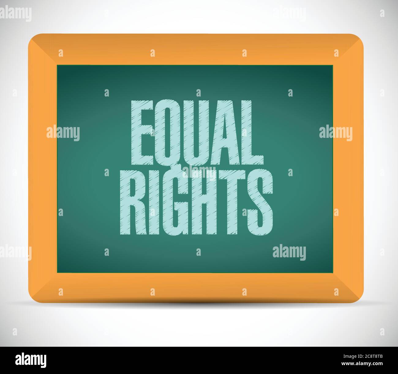 Equal rights message illustration design over a white background Stock ...