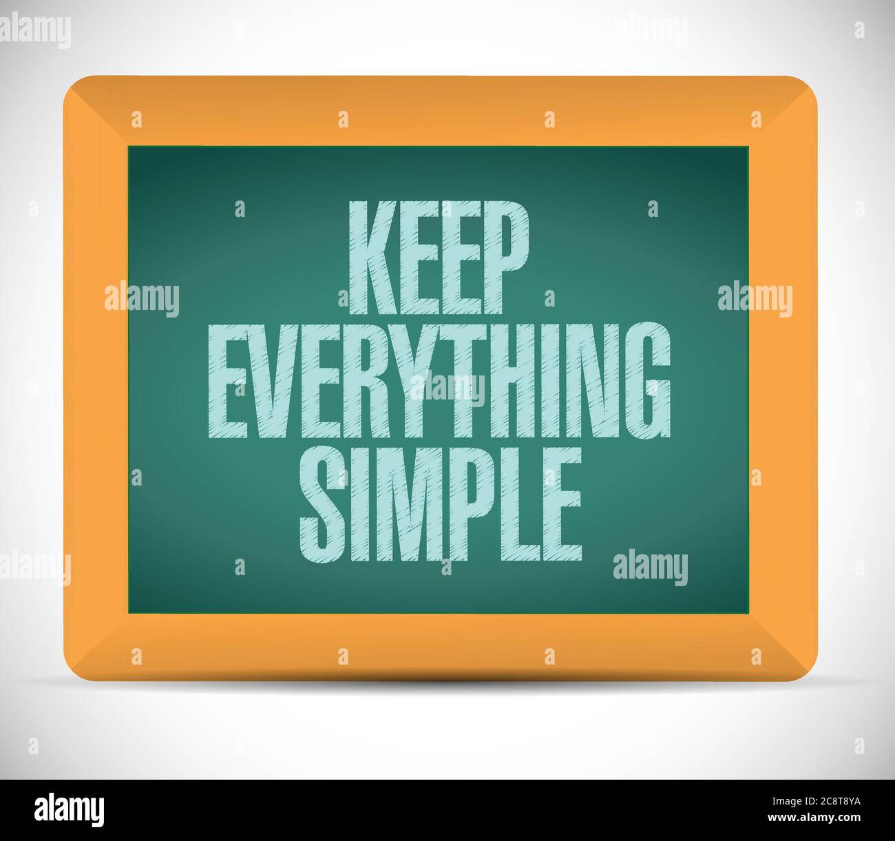 Keep everything simple illustration design over a white background ...