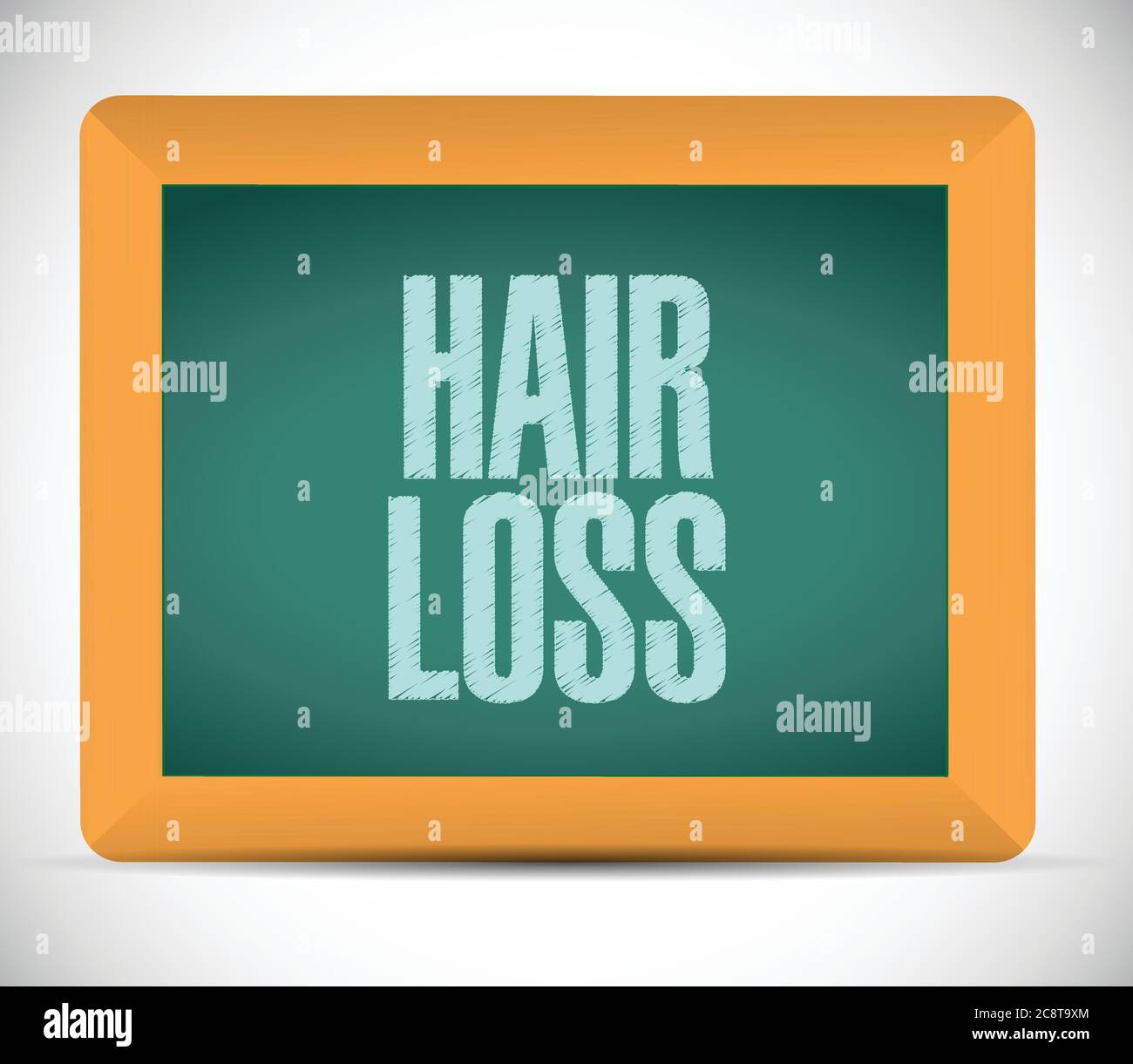 Hair loss sign illustration design over a white background Stock Vector ...