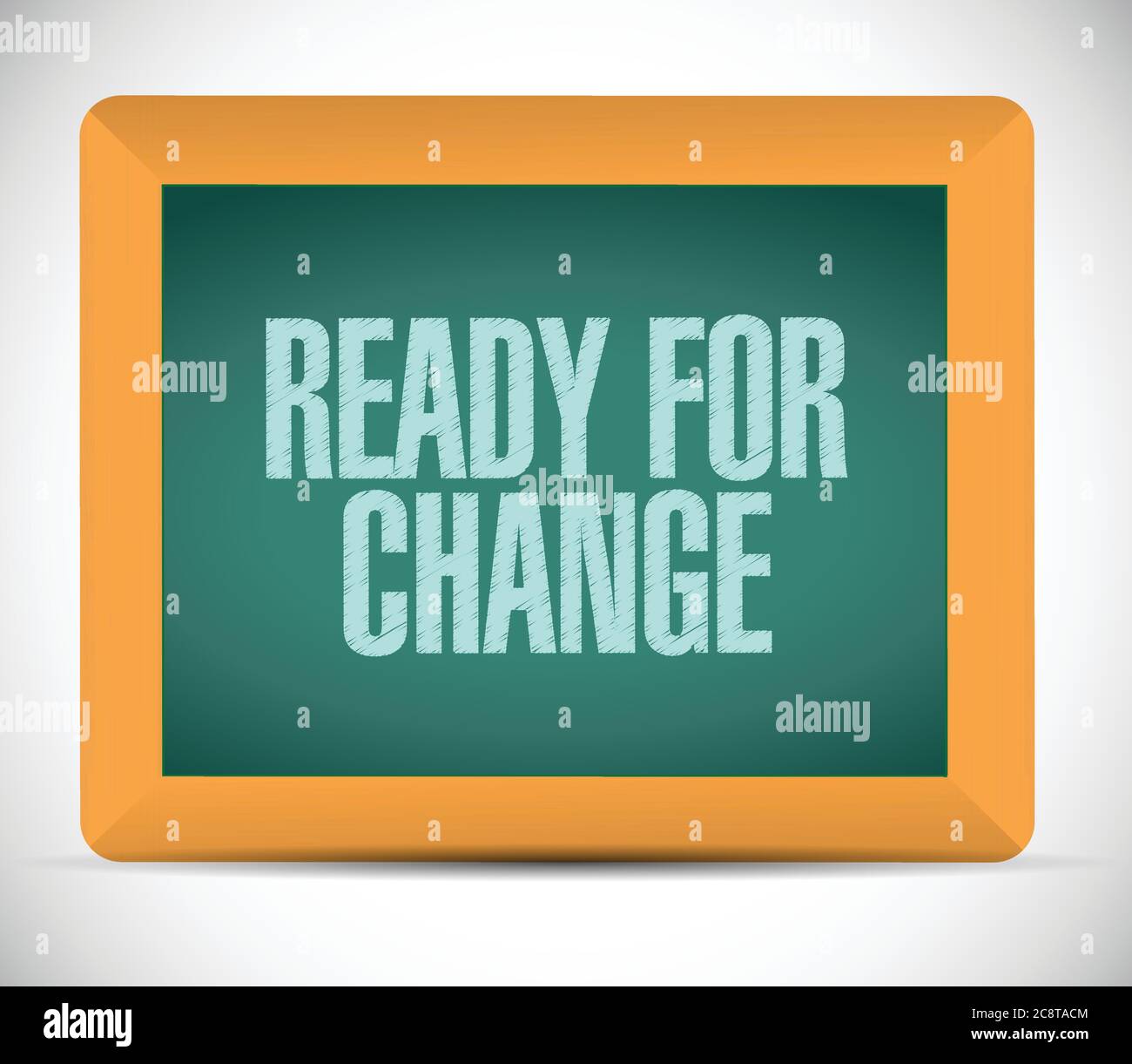 Ready for change message illustration design over a white background ...