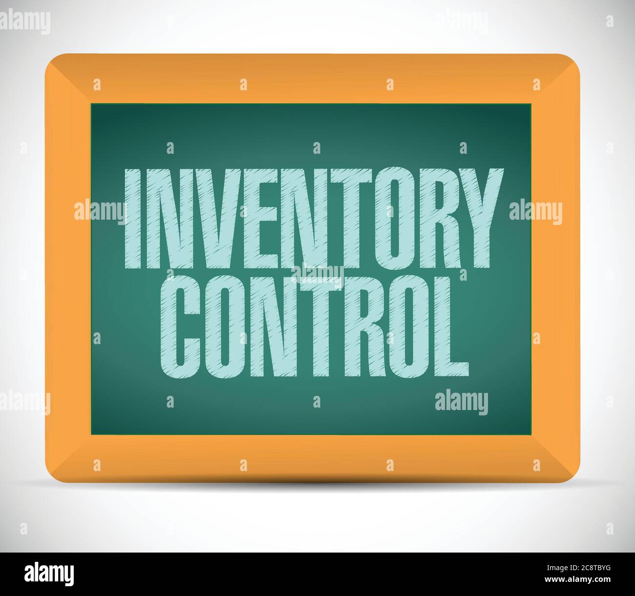 Inventory control message illustration design over a white background ...