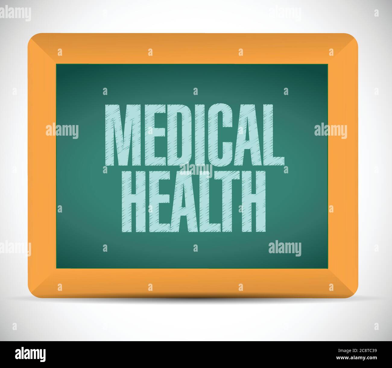 Medical health message illustration design over a white background ...