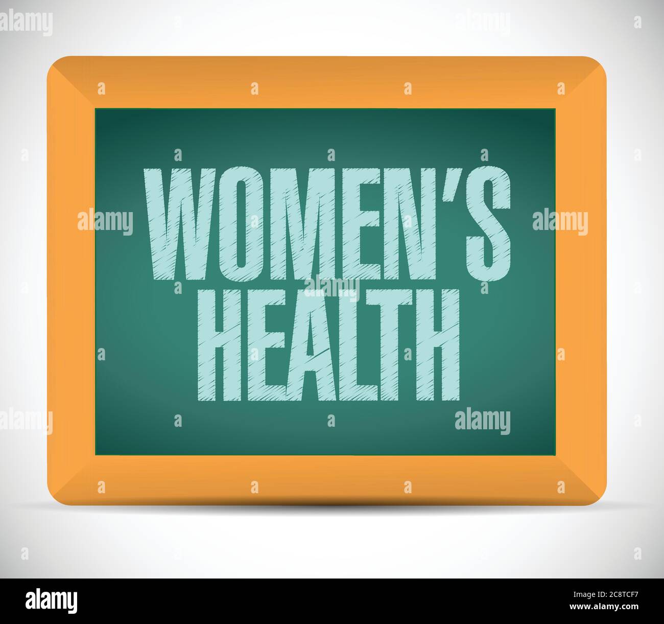 Womens health message illustration design over a white background Stock ...