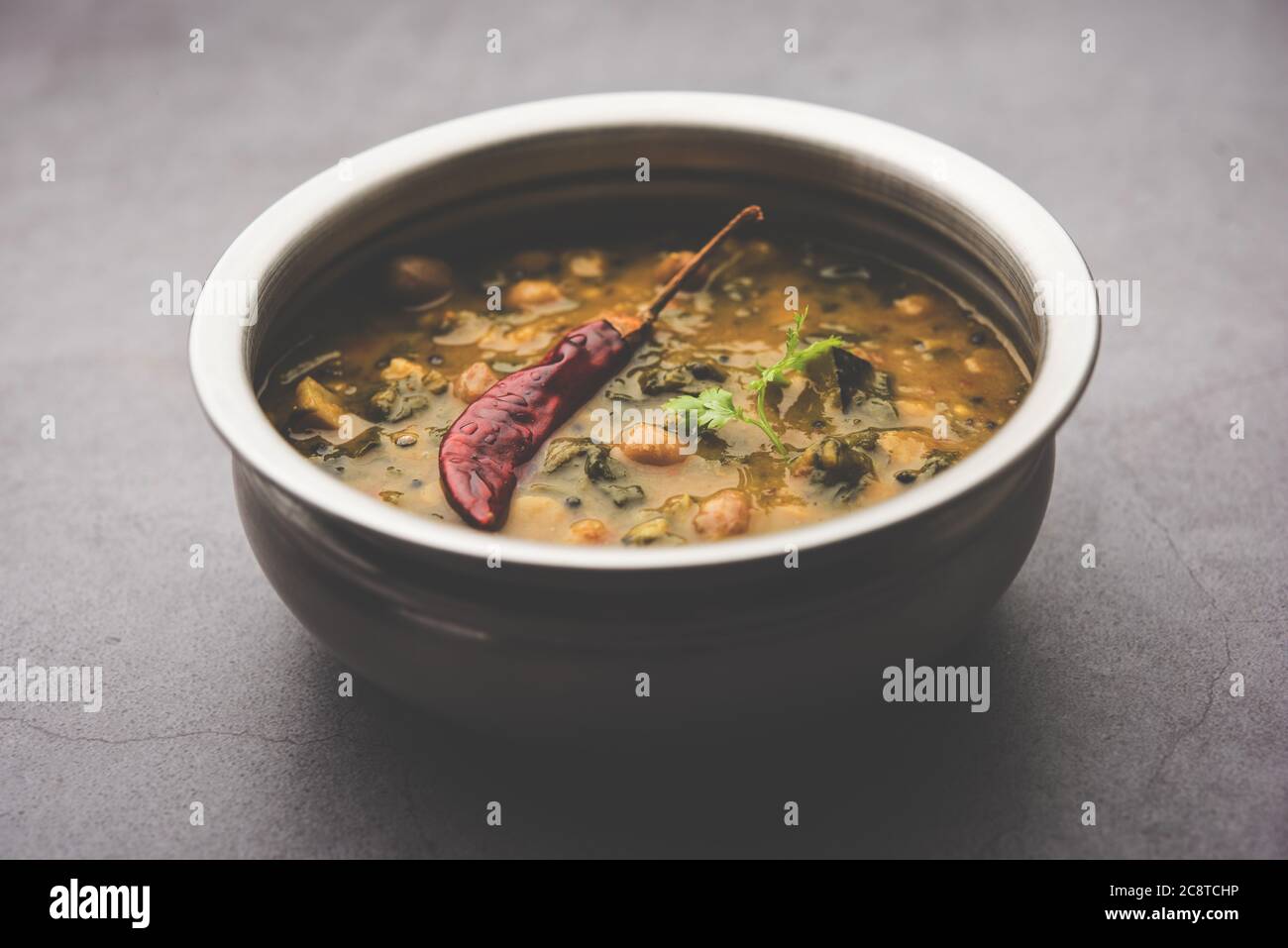 Healthy Dal Palak or yellow Toor Spinach Daal recipe also known as ...