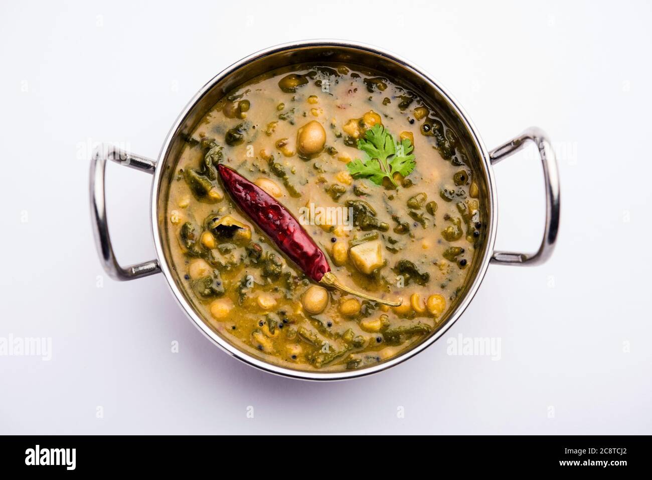 Healthy Dal Palak or yellow Toor Spinach Daal recipe also known as ...