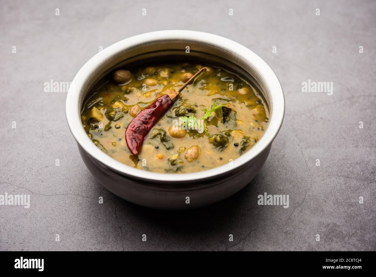 Healthy Dal Palak or yellow Toor Spinach Daal recipe also known as ...