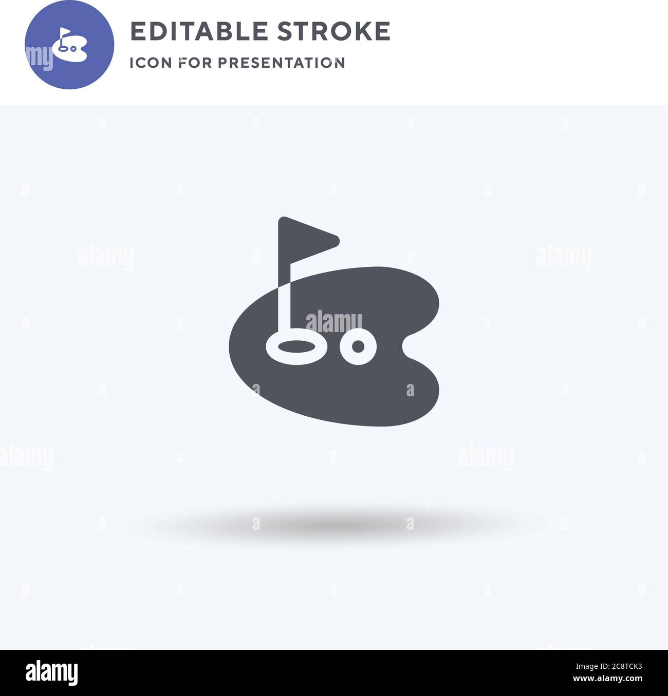 Birdie icon vector, filled flat sign, solid pictogram isolated on white ...