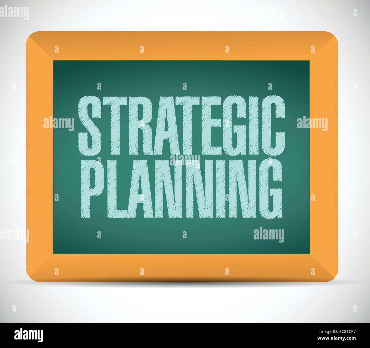 Strategic planning sign illustration design over a white background ...
