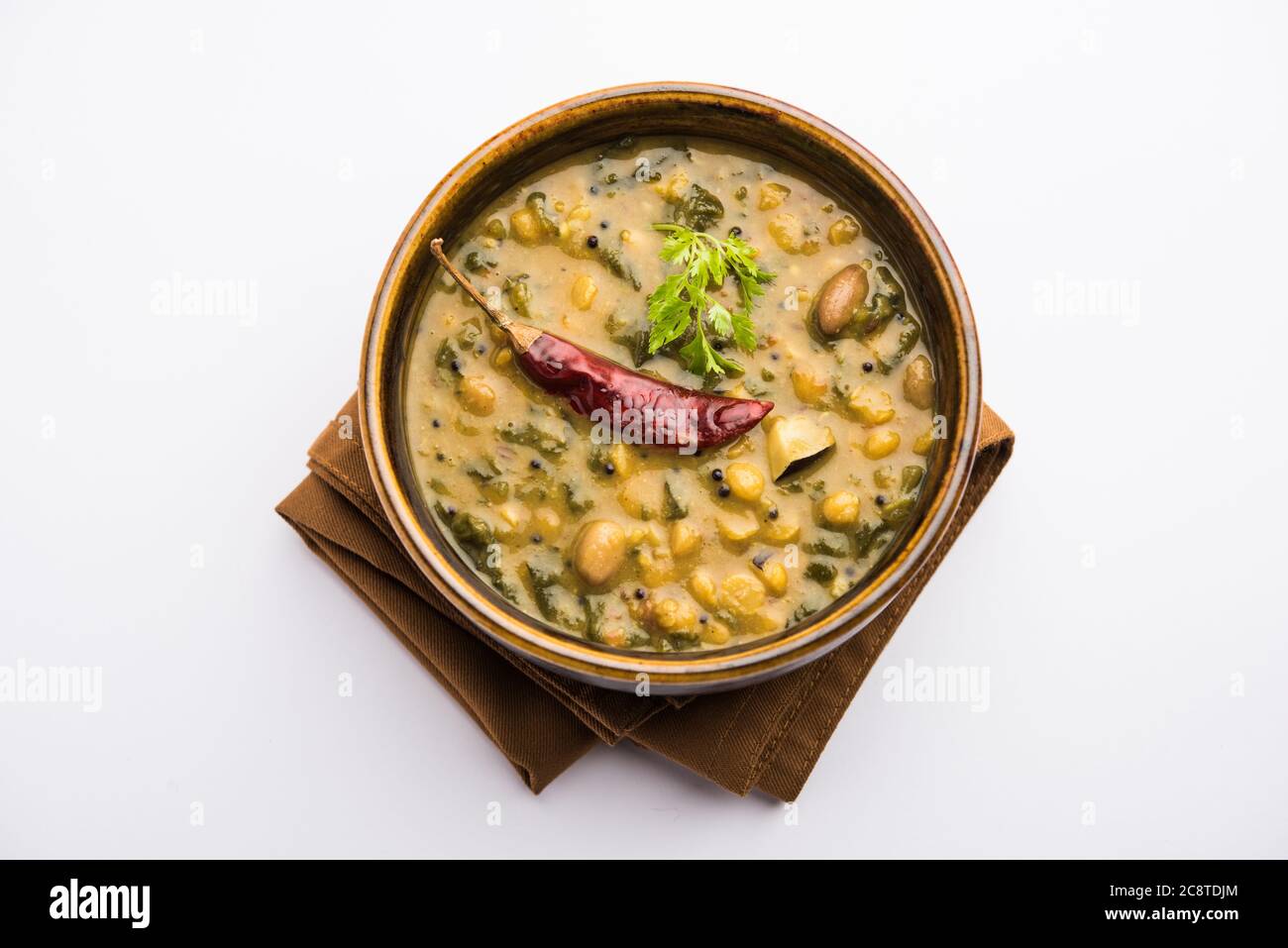 Healthy Dal Palak or yellow Toor Spinach Daal recipe also known as ...