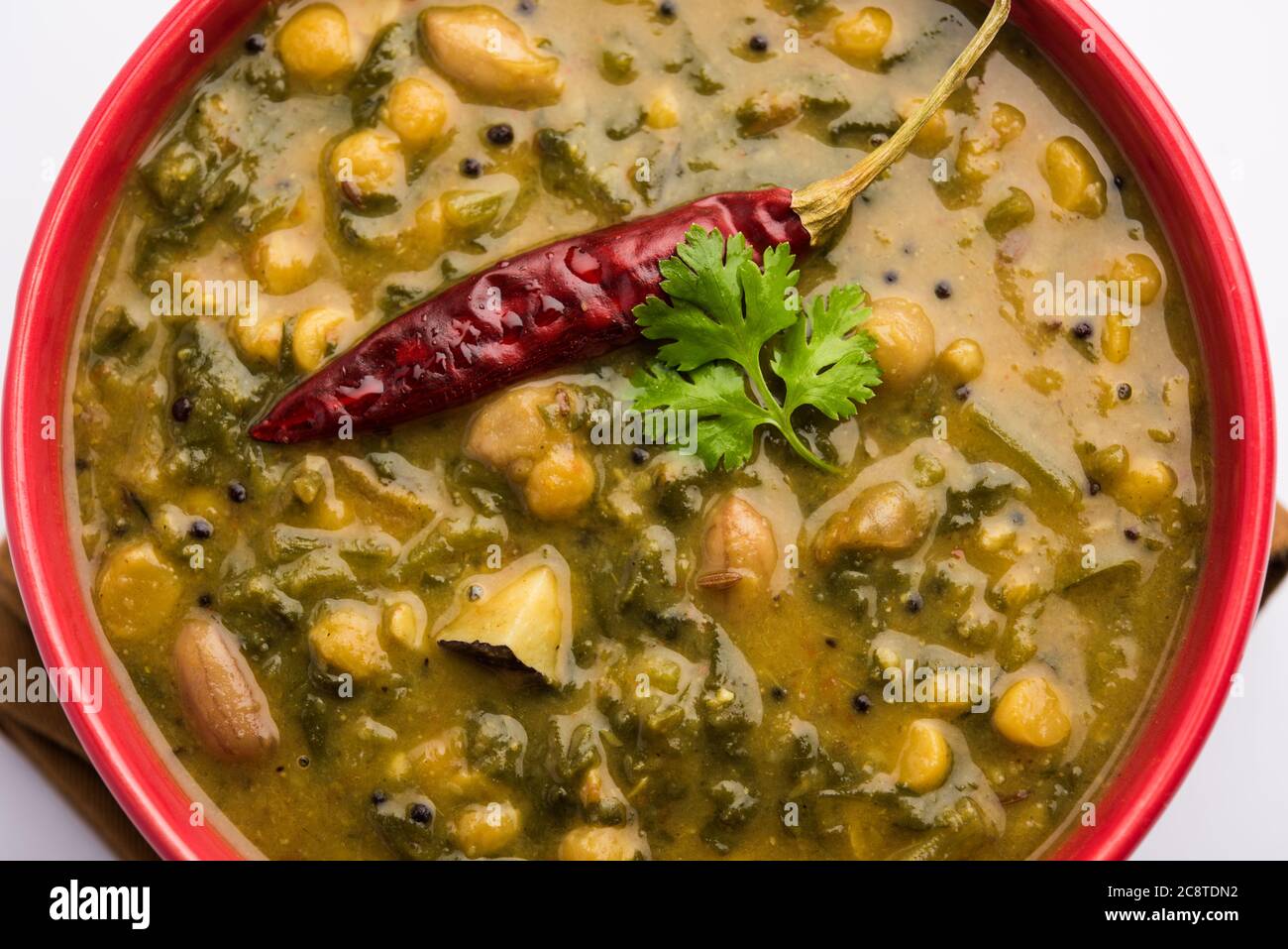 Healthy Dal Palak or yellow Toor Spinach Daal recipe also known as ...
