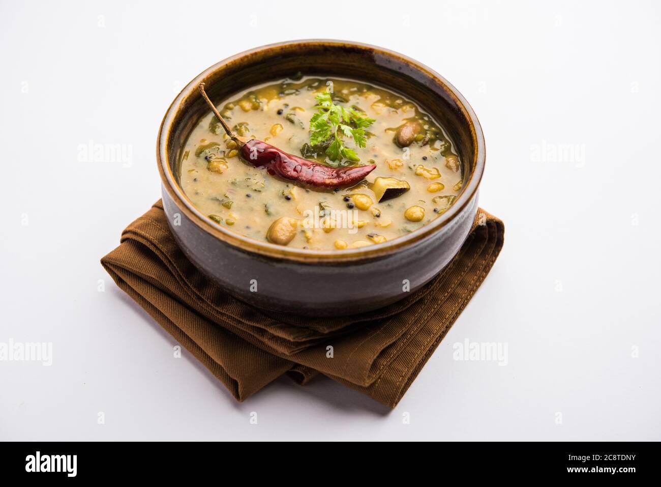 Healthy Dal Palak or yellow Toor Spinach Daal recipe also known as ...