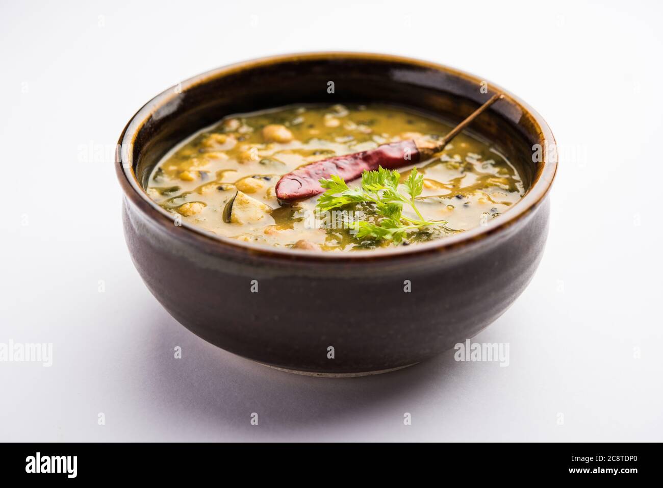 Healthy Dal Palak or yellow Toor Spinach Daal recipe also known as ...