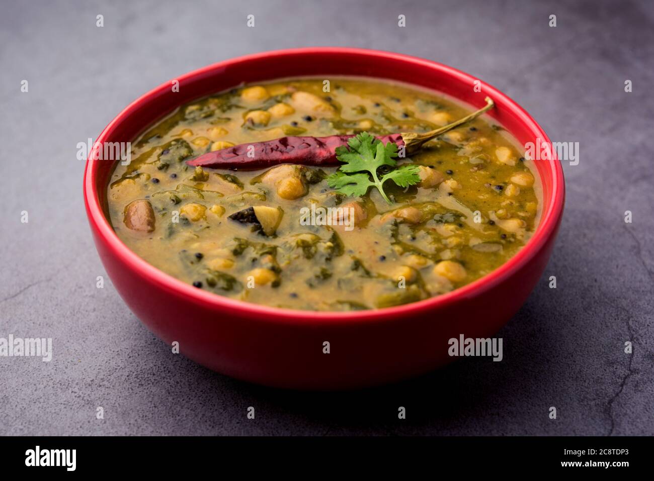 Healthy Dal Palak or yellow Toor Spinach Daal recipe also known as ...