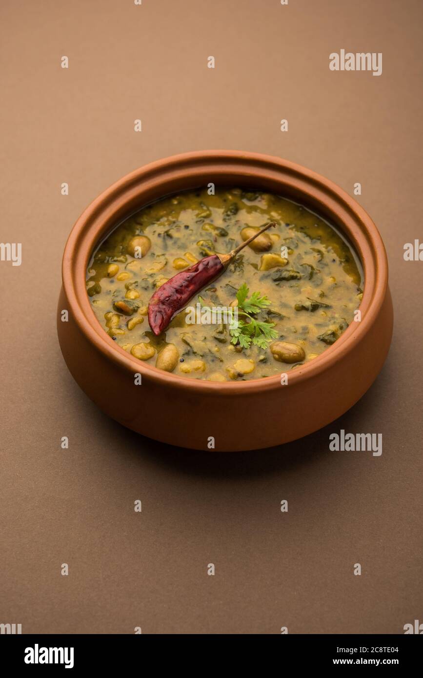 Healthy Dal Palak or yellow Toor Spinach Daal recipe also known as ...