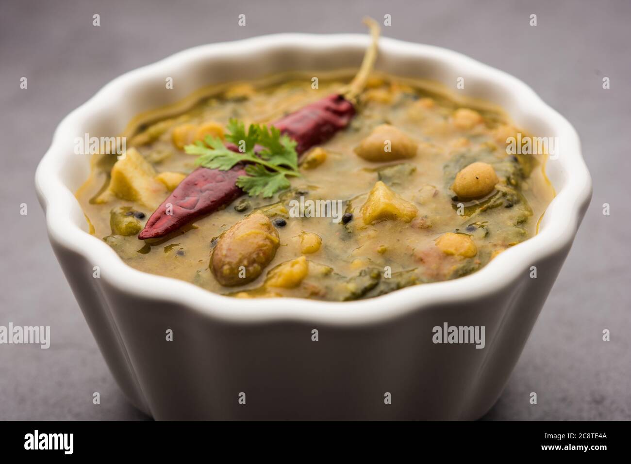 Healthy Dal Palak or yellow Toor Spinach Daal recipe also known as ...