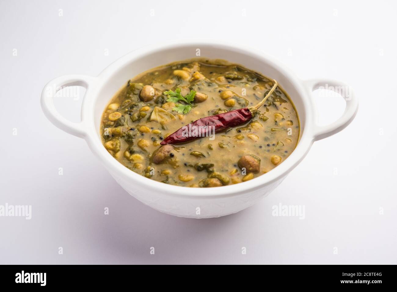 Healthy Dal Palak or yellow Toor Spinach Daal recipe also known as ...