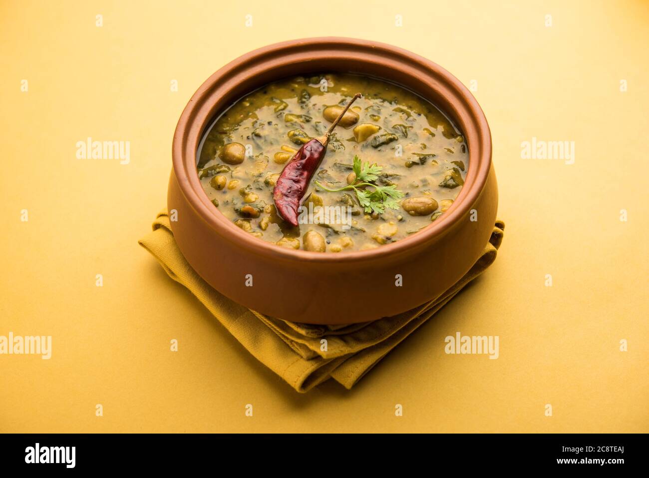 Healthy Dal Palak or yellow Toor Spinach Daal recipe also known as ...