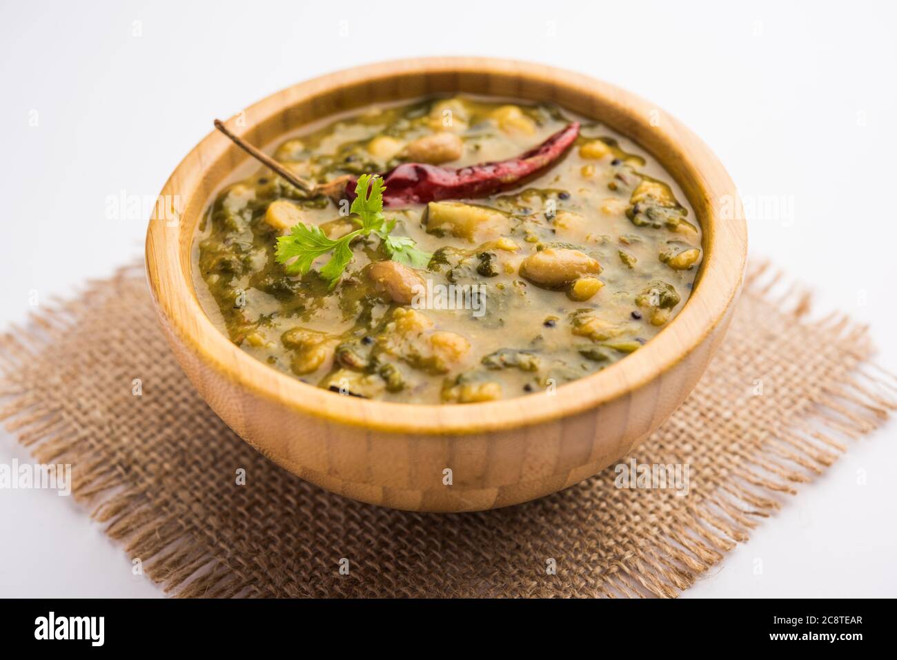 Healthy Dal Palak or yellow Toor Spinach Daal recipe also known as ...