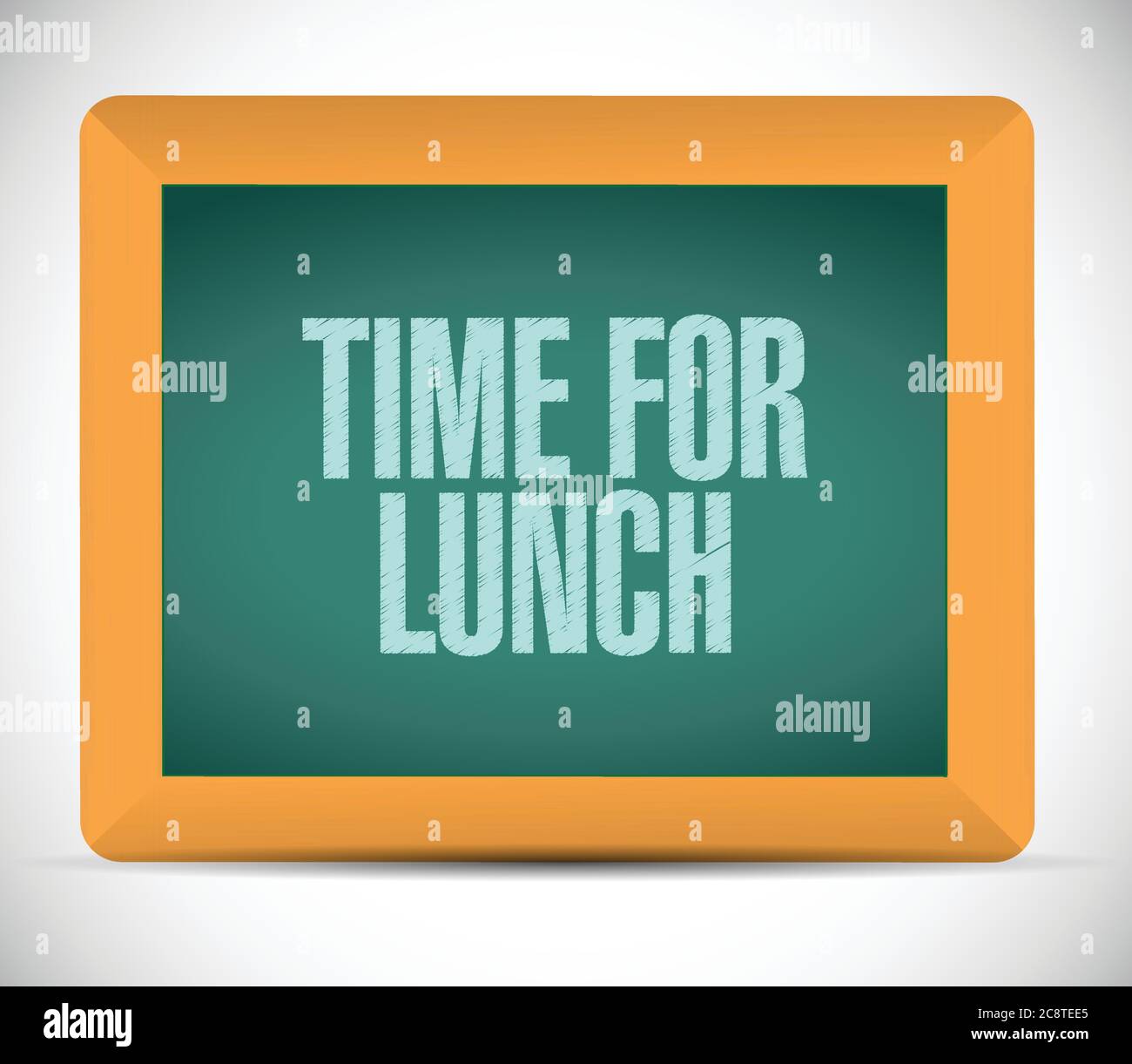 Lunch time reminder Stock Vector Images - Alamy