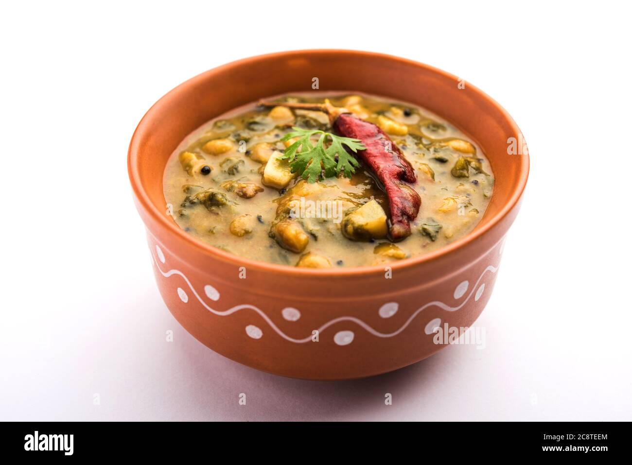 Healthy Dal Palak or yellow Toor Spinach Daal recipe also known as ...