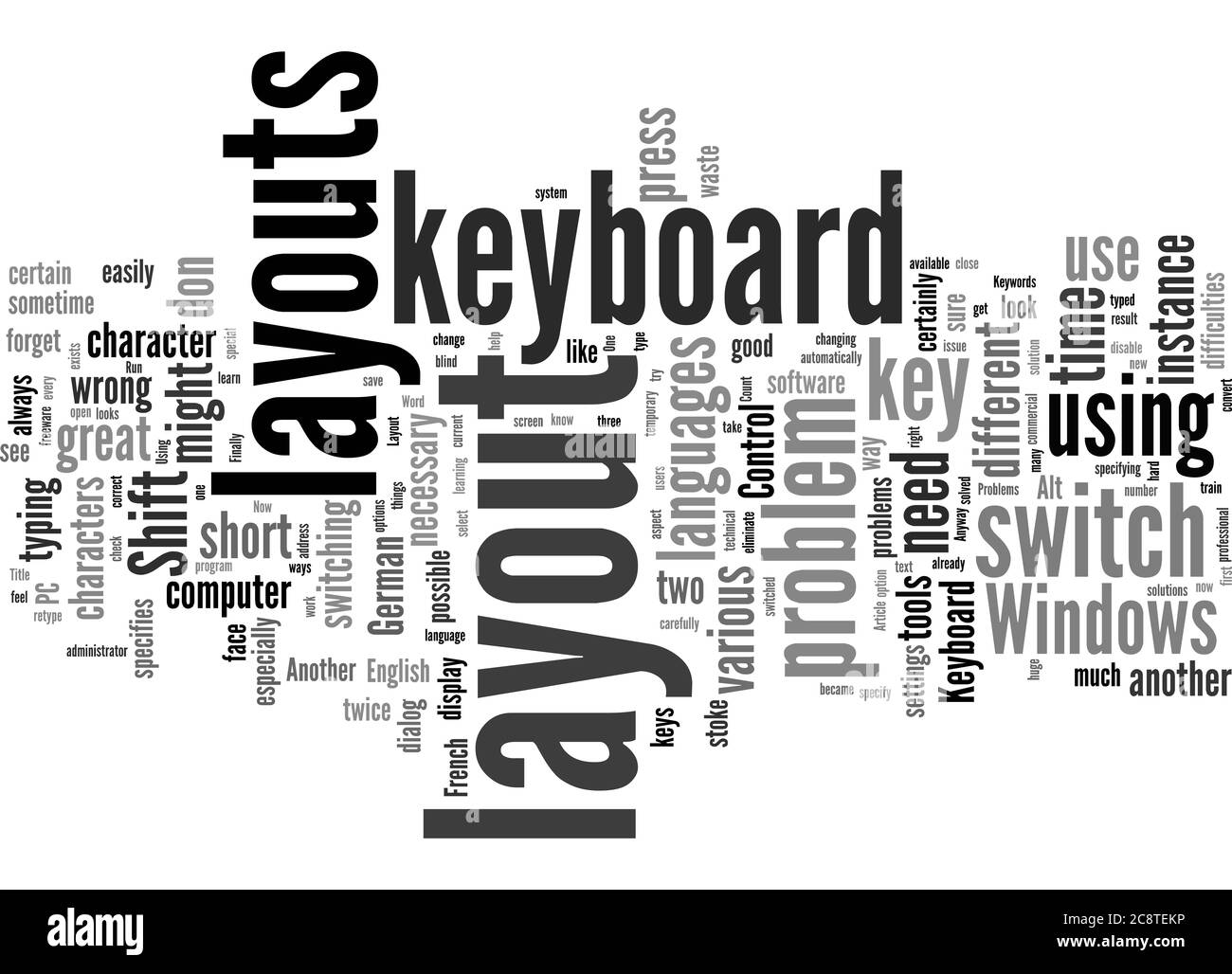 Keyboard Layout Black and White Stock Photos & Images - Alamy