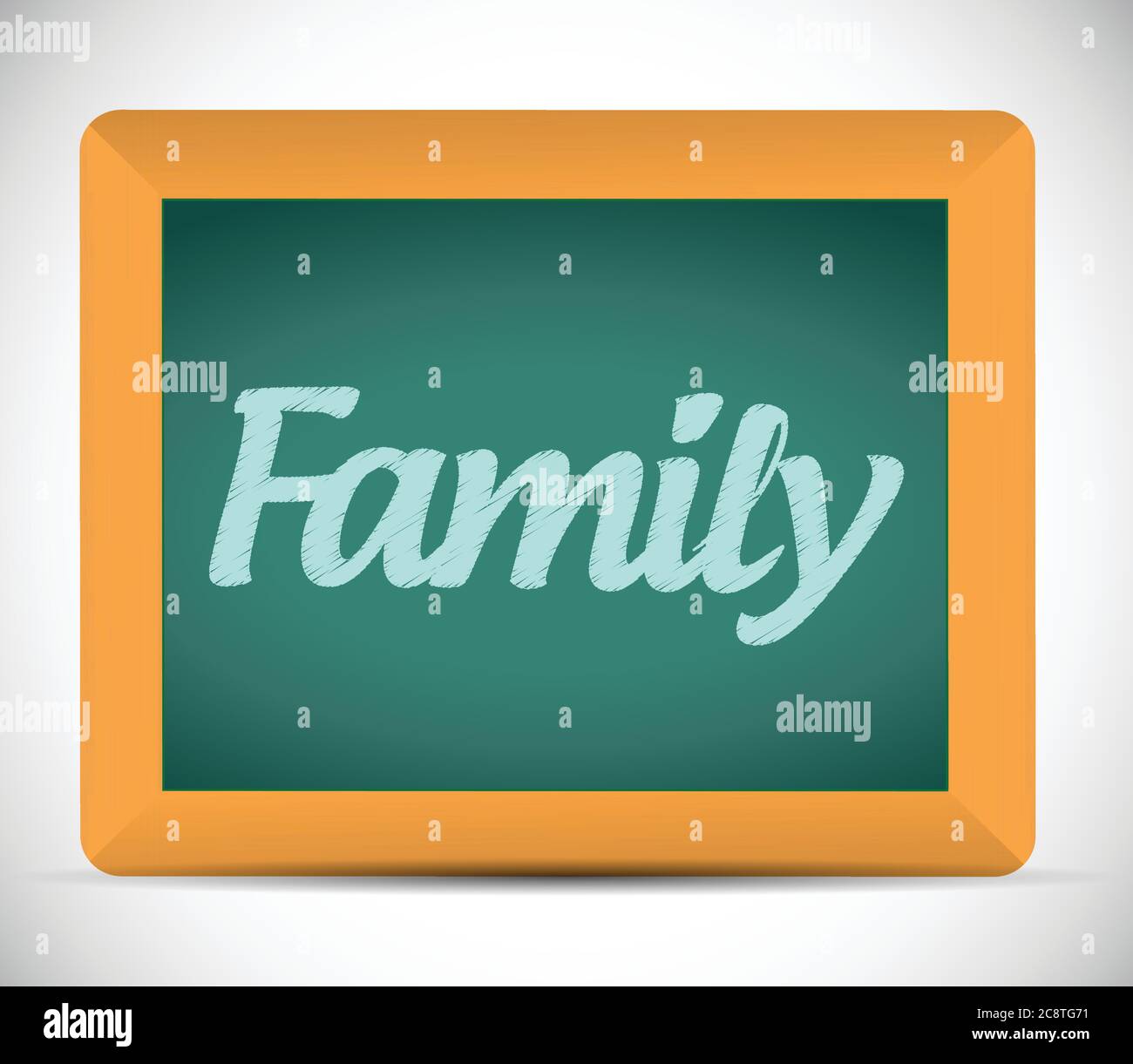 Drawing family on chalkboard Stock Vector Images - Alamy