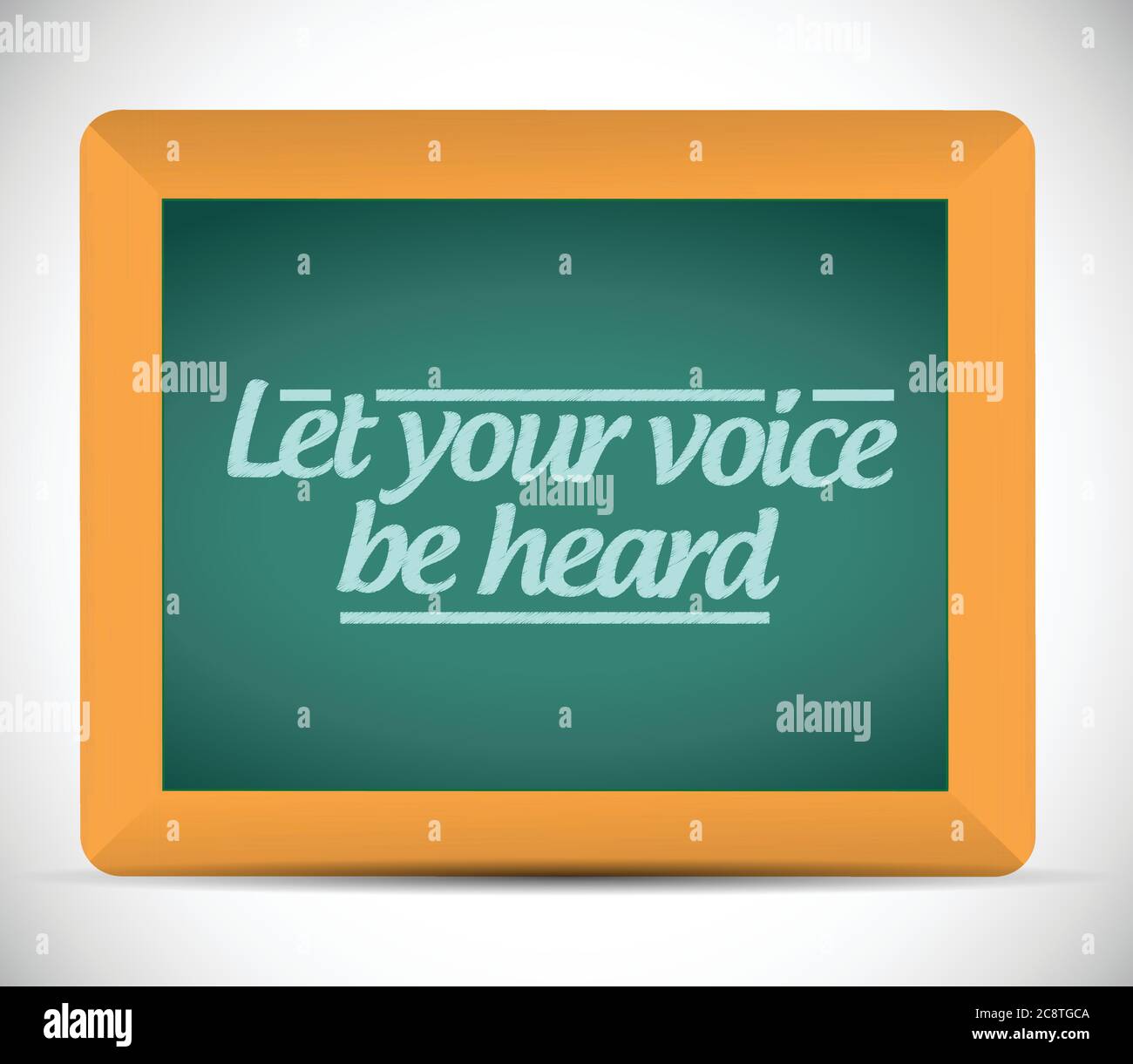 Let your voice be heard message illustration design graphic Stock ...